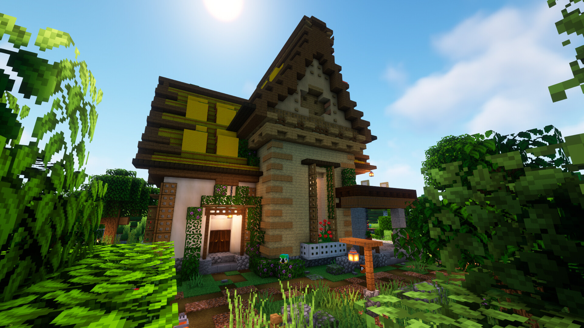 Large cozy house with interior [ Download ] Minecraft Map