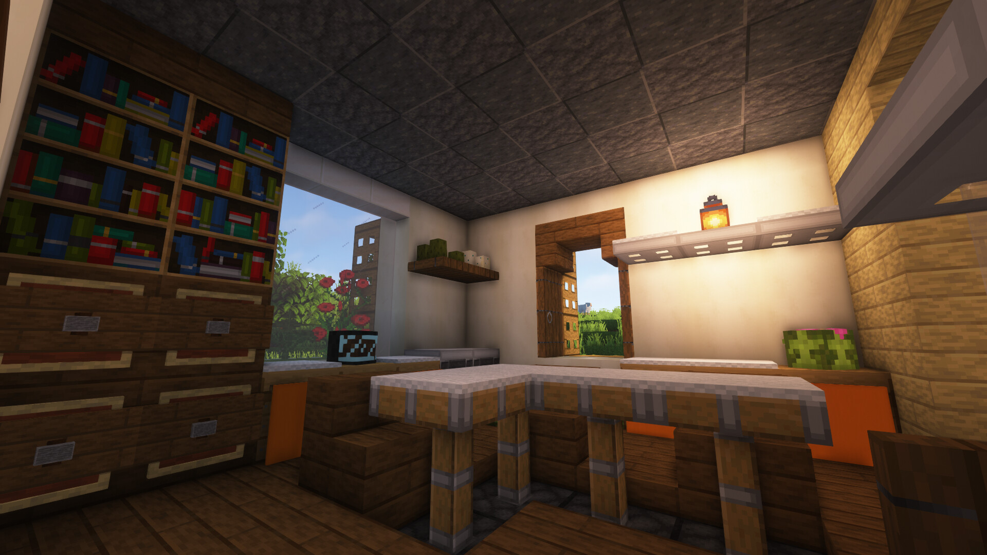 Large cozy house with interior [ Download ] Minecraft Map