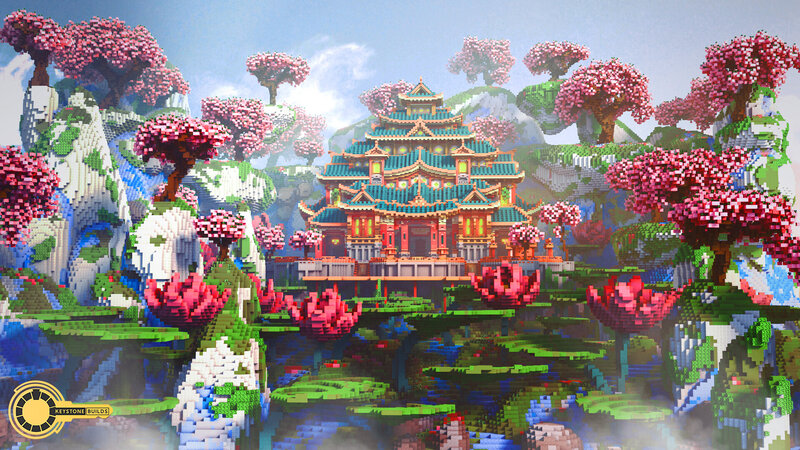 Oriental themed Spawn Minecraft Map