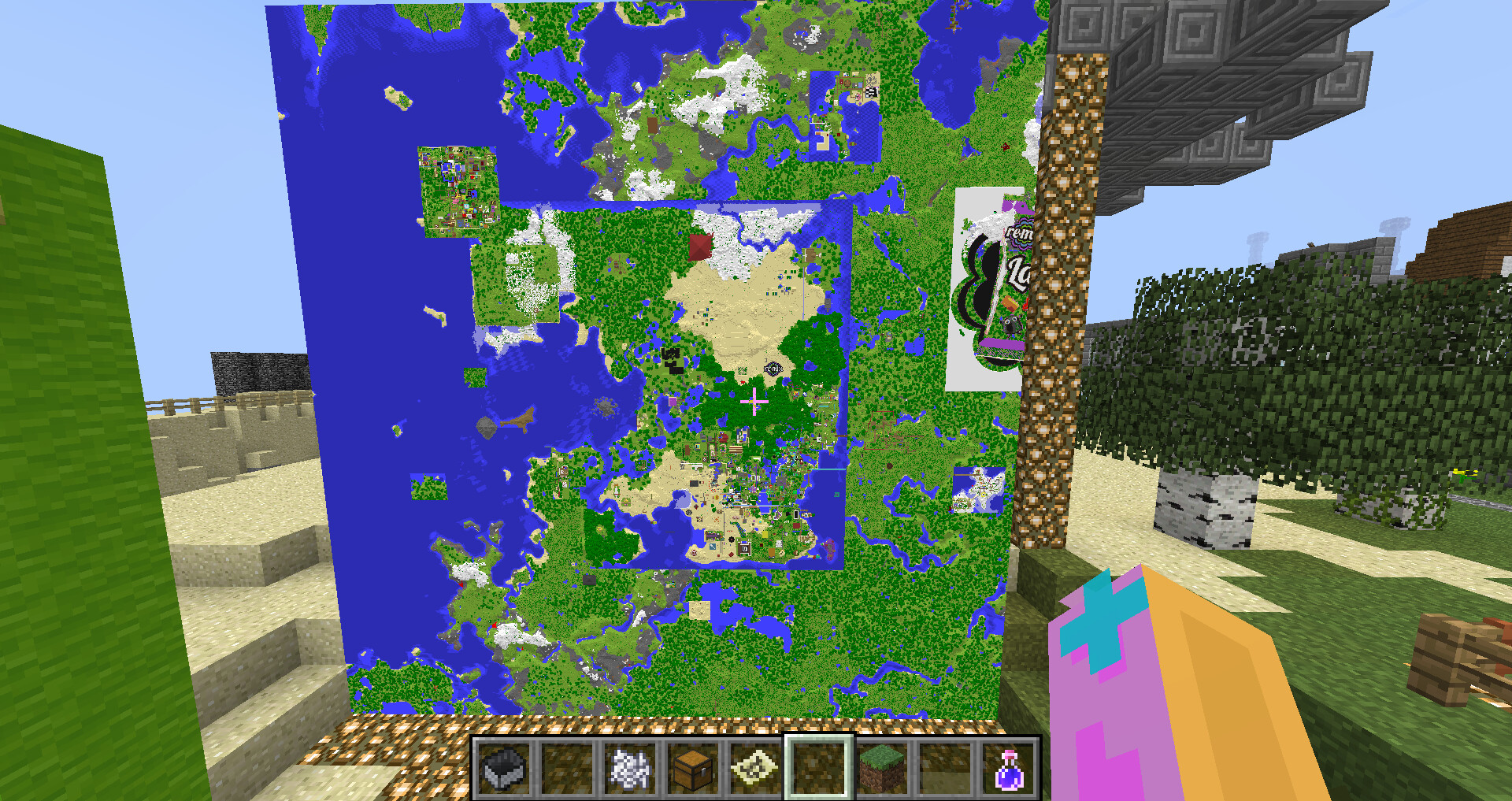 My singleplayer creative world. Minecraft Map