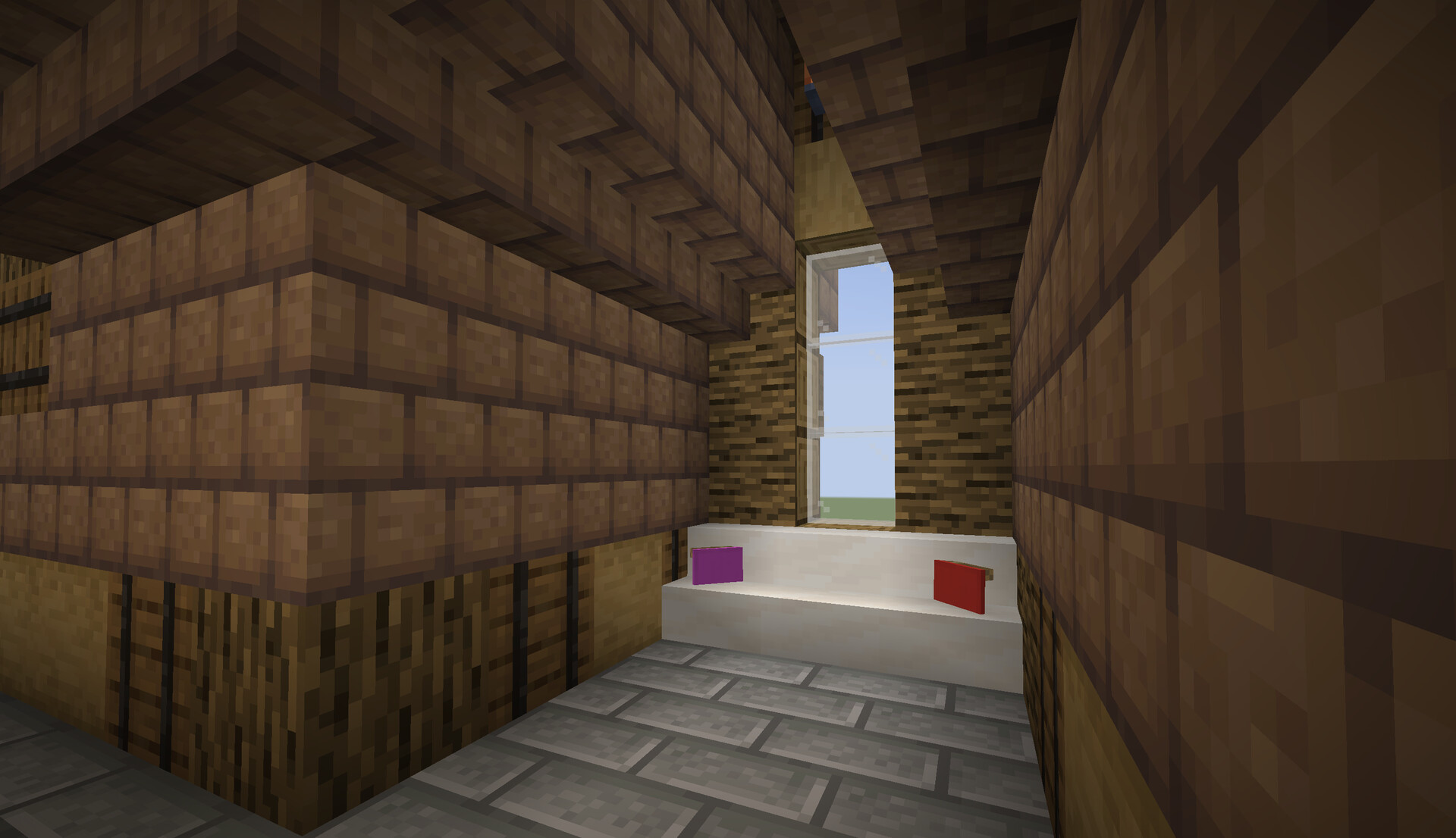 mud brick roof cottage Minecraft Map
