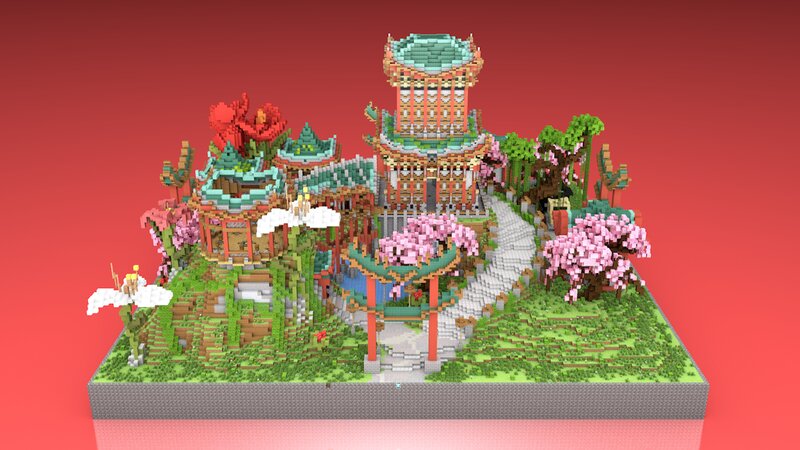 HCF Spawn - Oriental Theme Minecraft Map