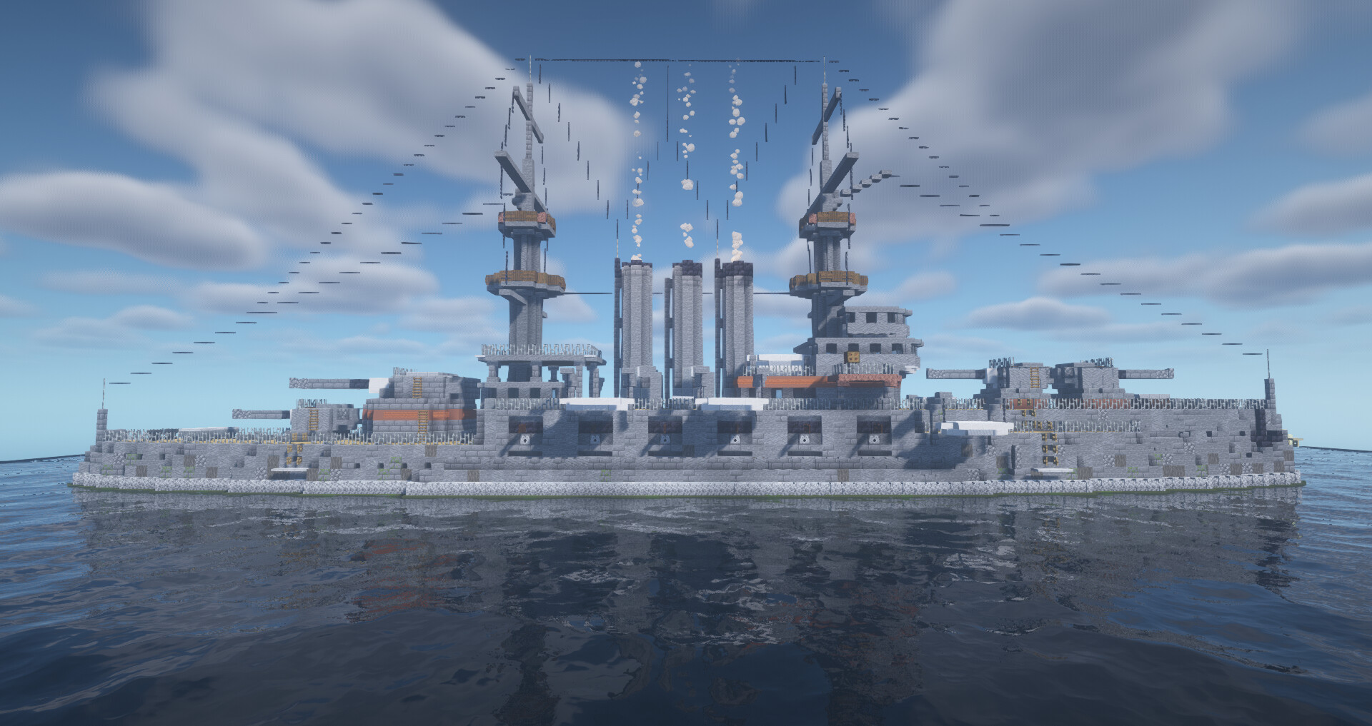 Fictional pre-dreadnought II [movecraft compatible] Minecraft Map