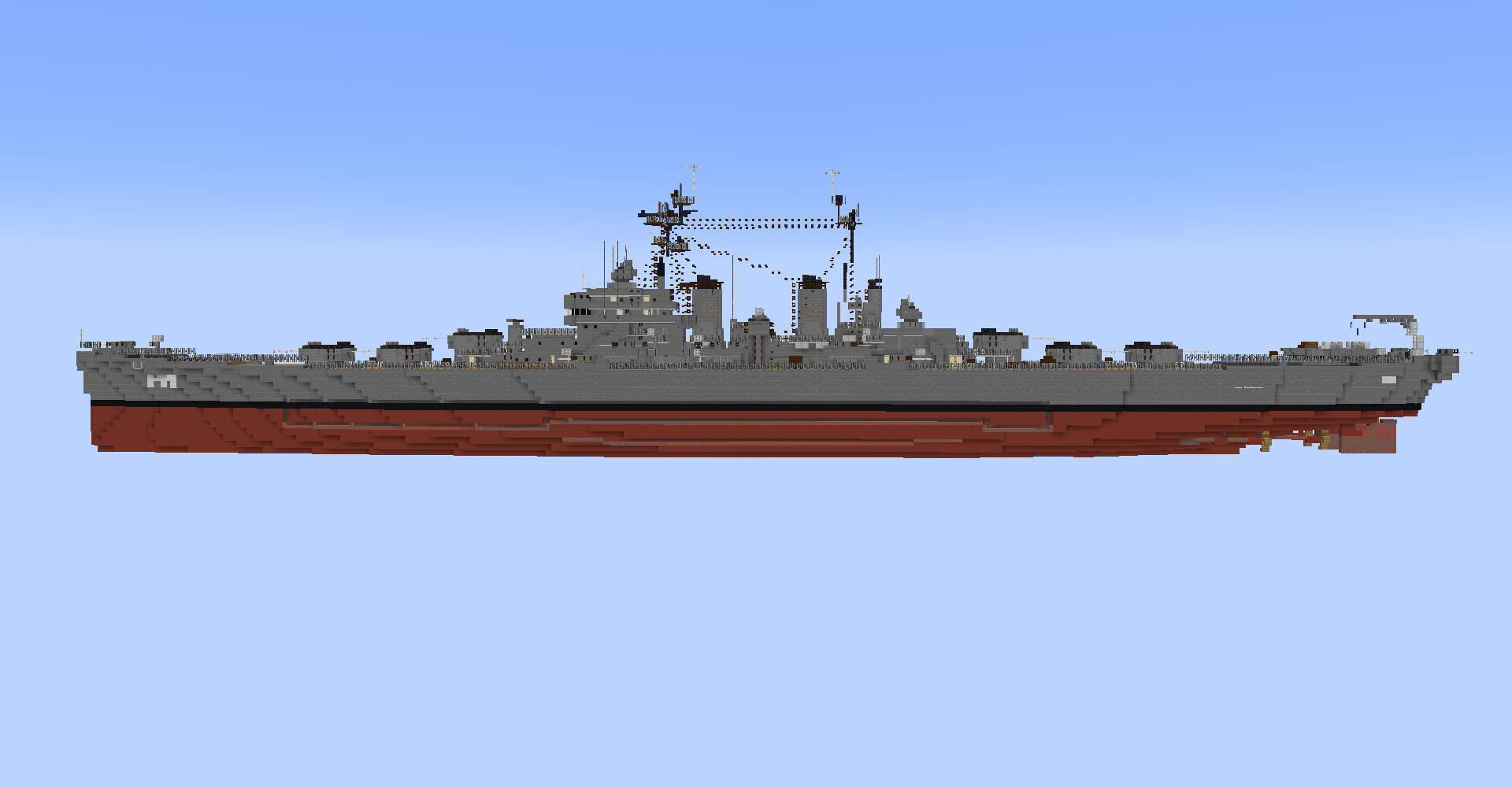 USS Worcester CL-144 (1954, 1:1) Minecraft Map
