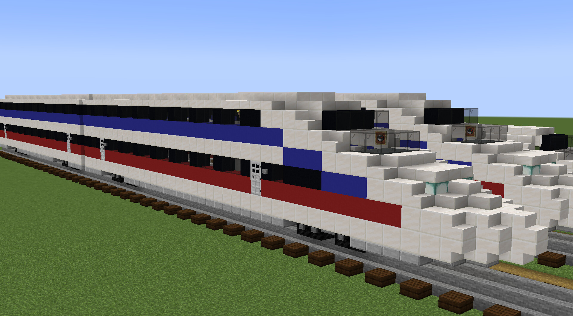 High Speed Double Decker Train Minecraft Map