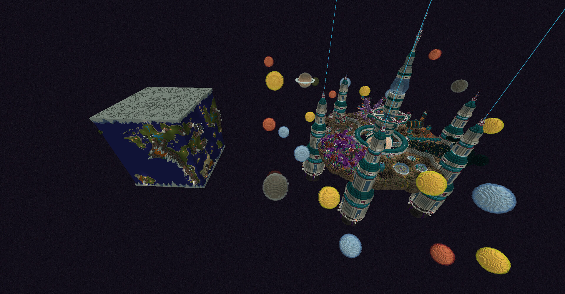 Cyberspace Server Lobby (For my Server) Minecraft Map