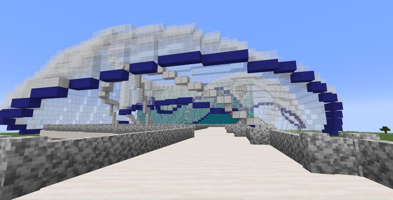 Tron Lightcycle Roller Coaster Minecraft Map