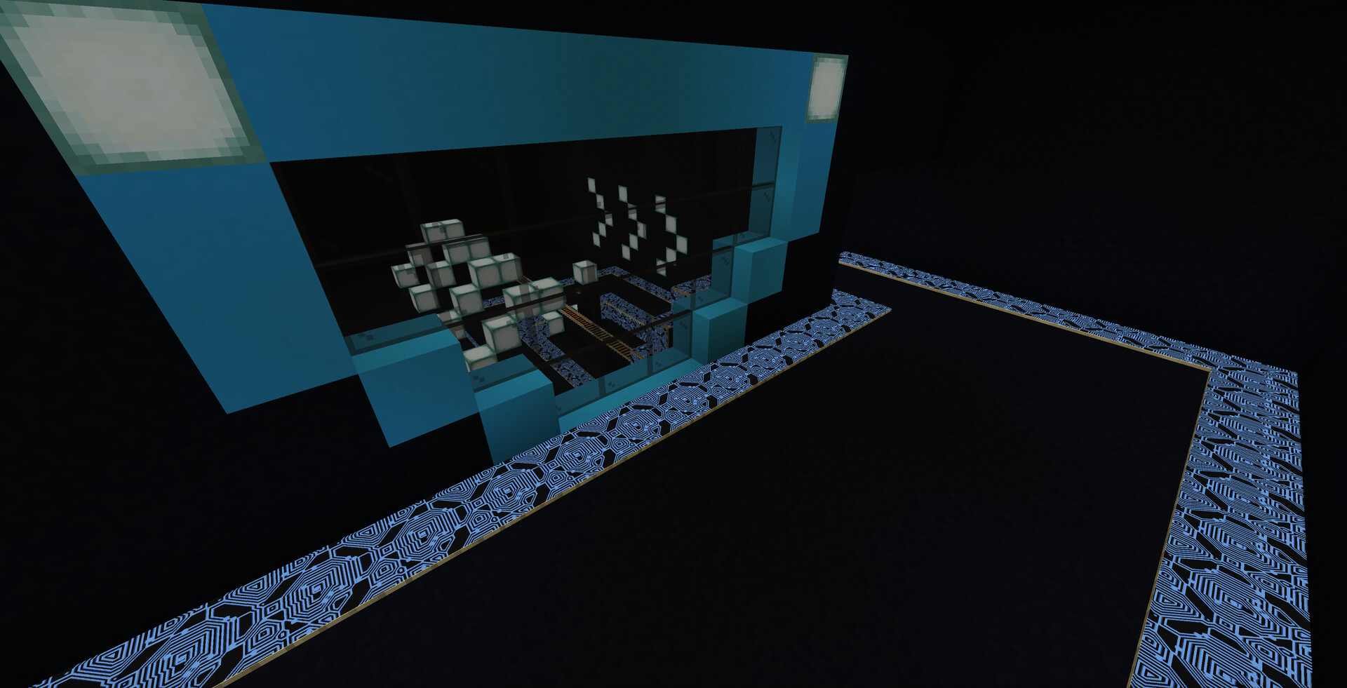 Tron Lightcycle Roller Coaster Minecraft Map
