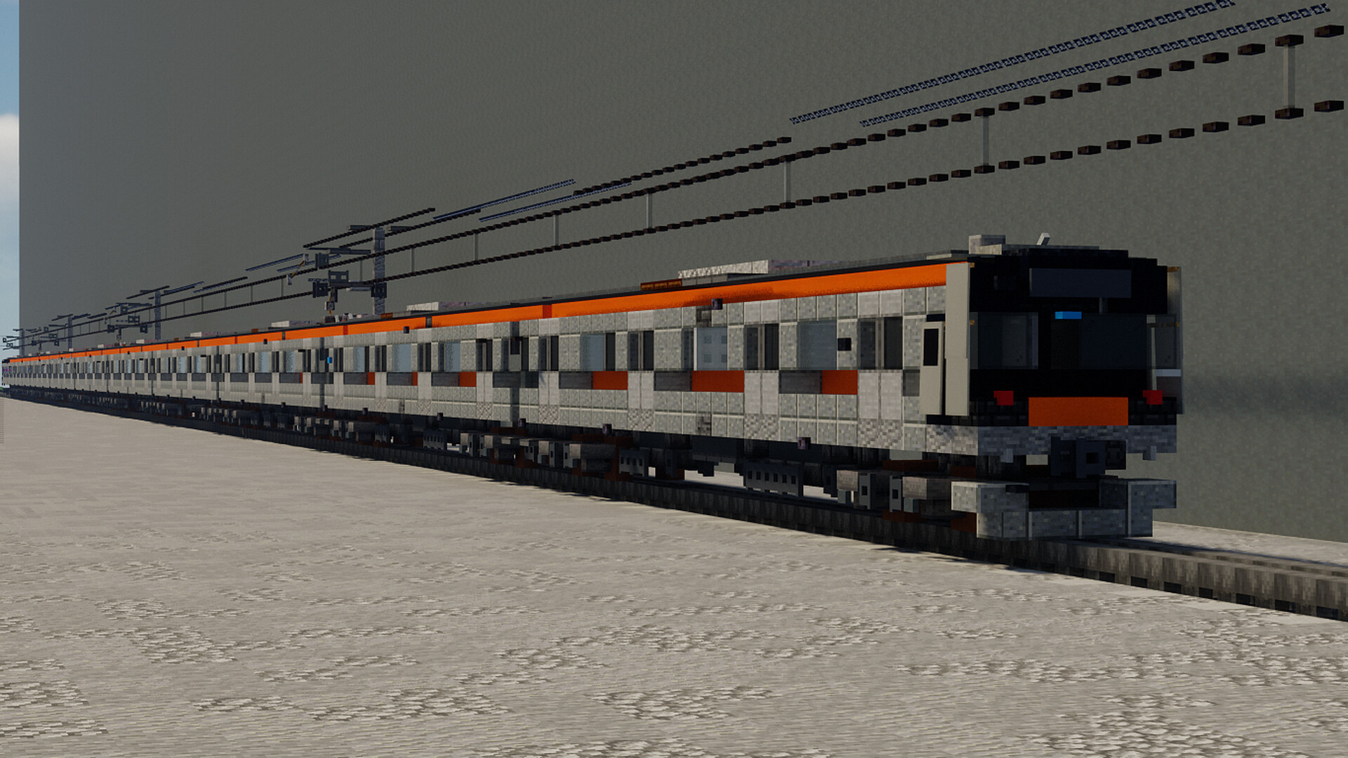 Minecraft JR 209-1000 series/JR東日本209系電車 Minecraft japan train (1,5:1 ...