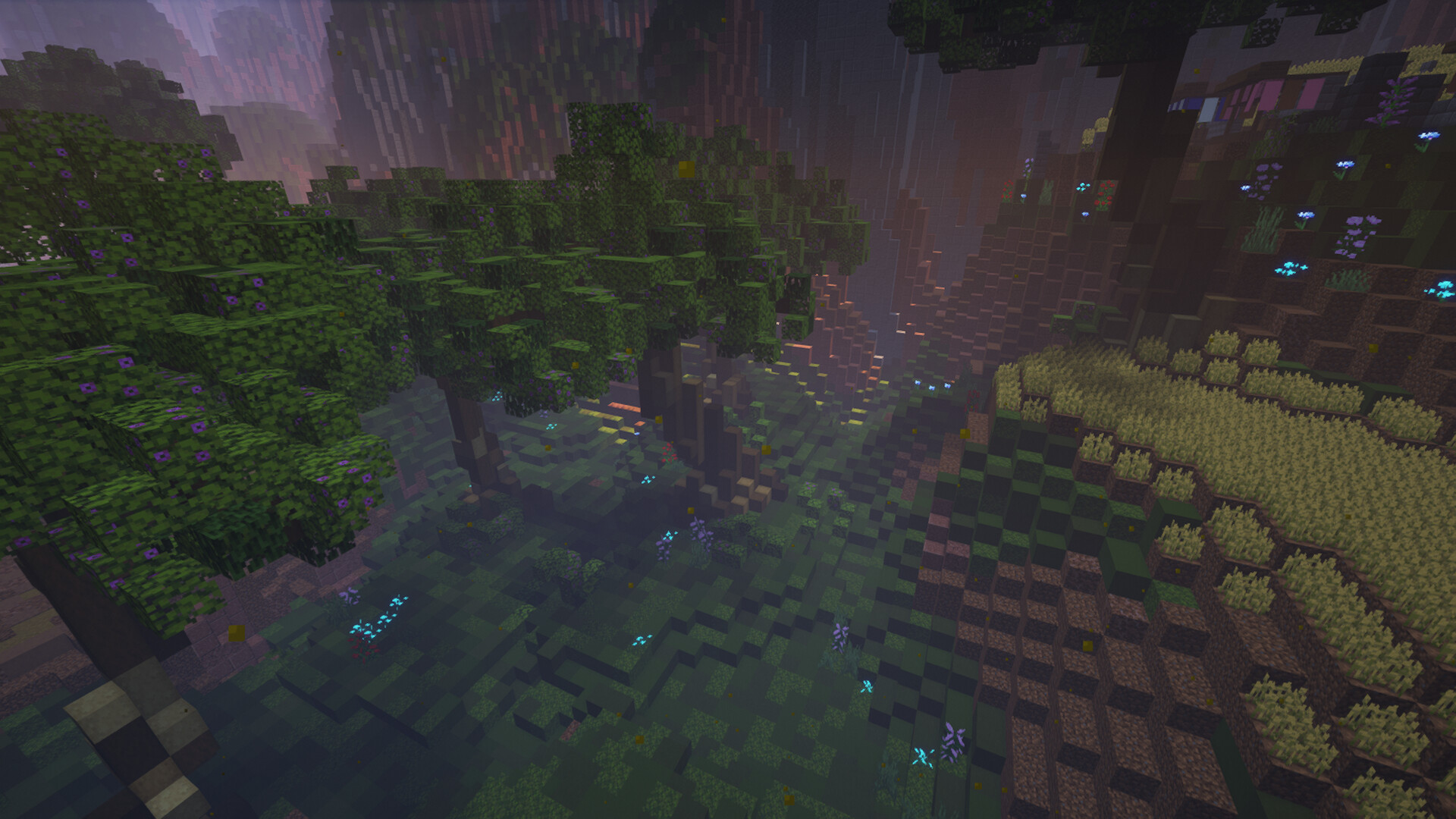 forest & towers hub Minecraft Map