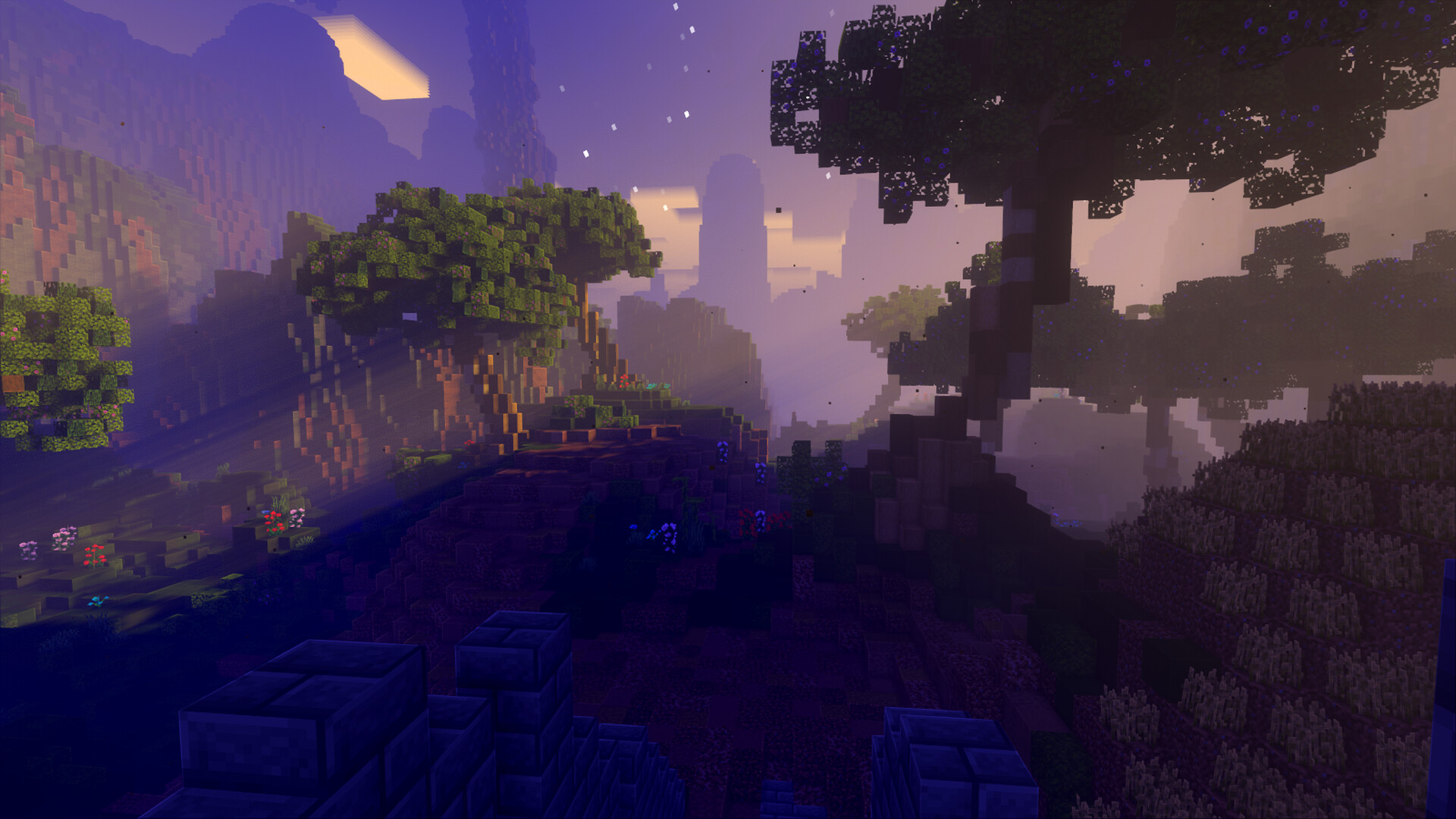 forest & towers hub Minecraft Map