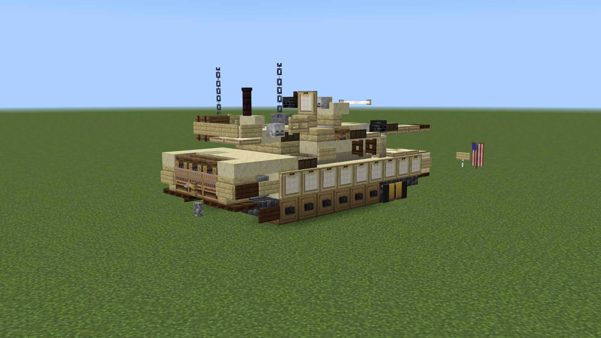 1.5:1 M1A2 Abrams SepV3 Minecraft Map