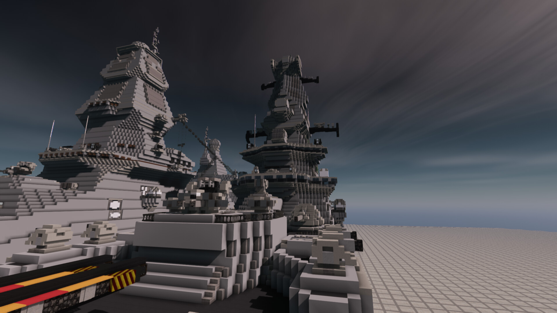 Strategic Battleship Hypersonic Railgun- Red Tide class Minecraft Map