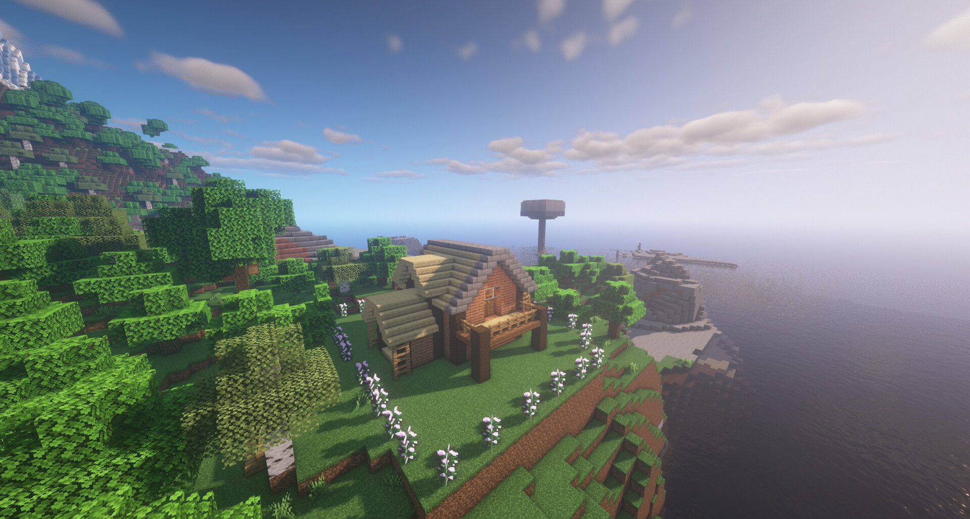 Lofi wood house Minecraft Map