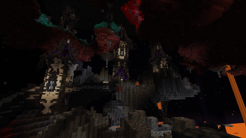 Floating Nether Islands Minecraft Map