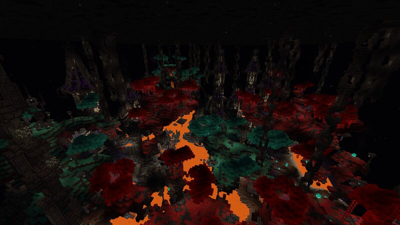 Floating Nether Islands Minecraft Map