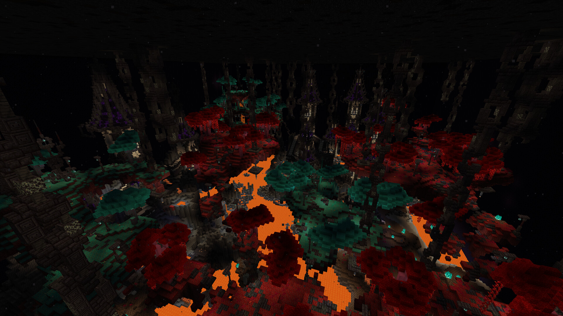 Floating Nether Islands Minecraft Map