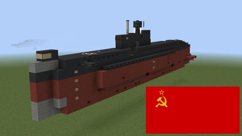 1:2 scale Project 651 Juliett Class SSG Minecraft Map