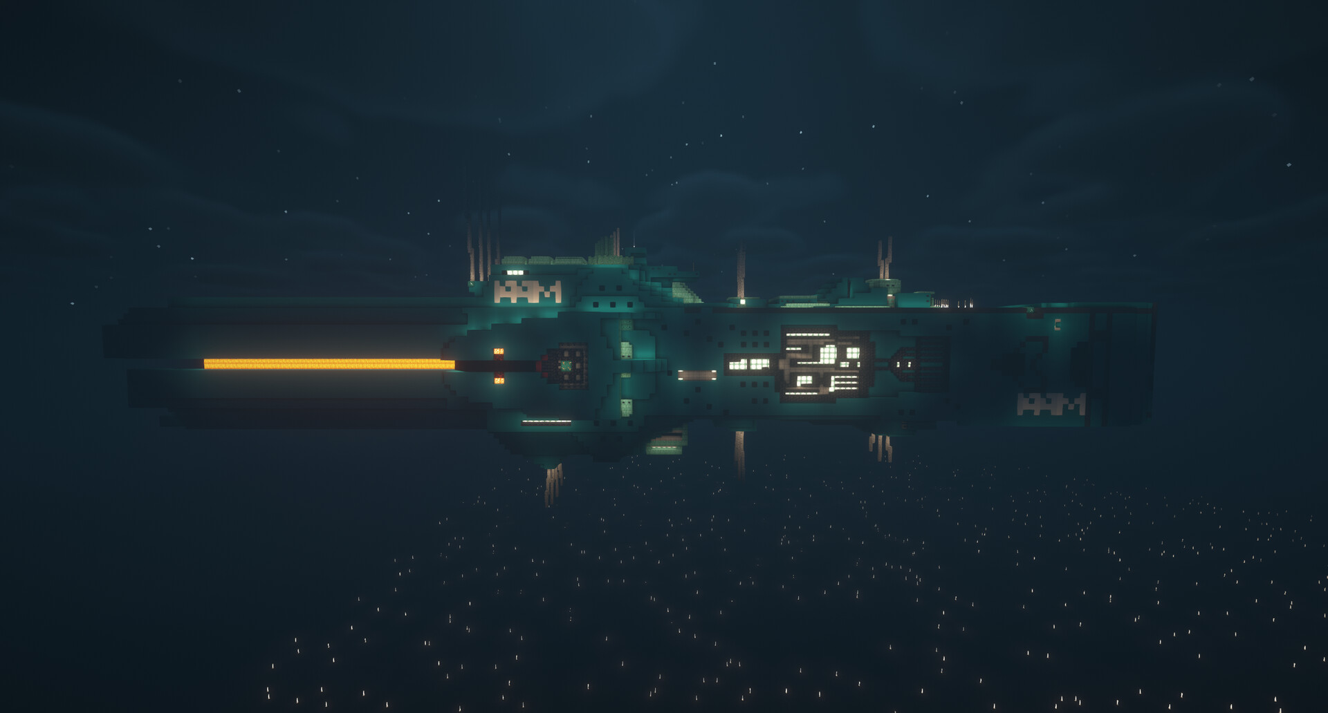 Hyperion from Legend of the Galactic Heroes Minecraft Map