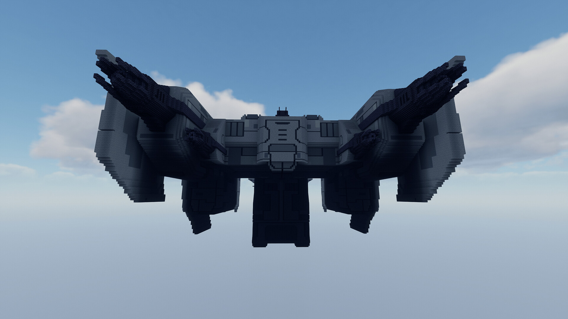 Halo UNSC Charon Class Frigate Minecraft Map