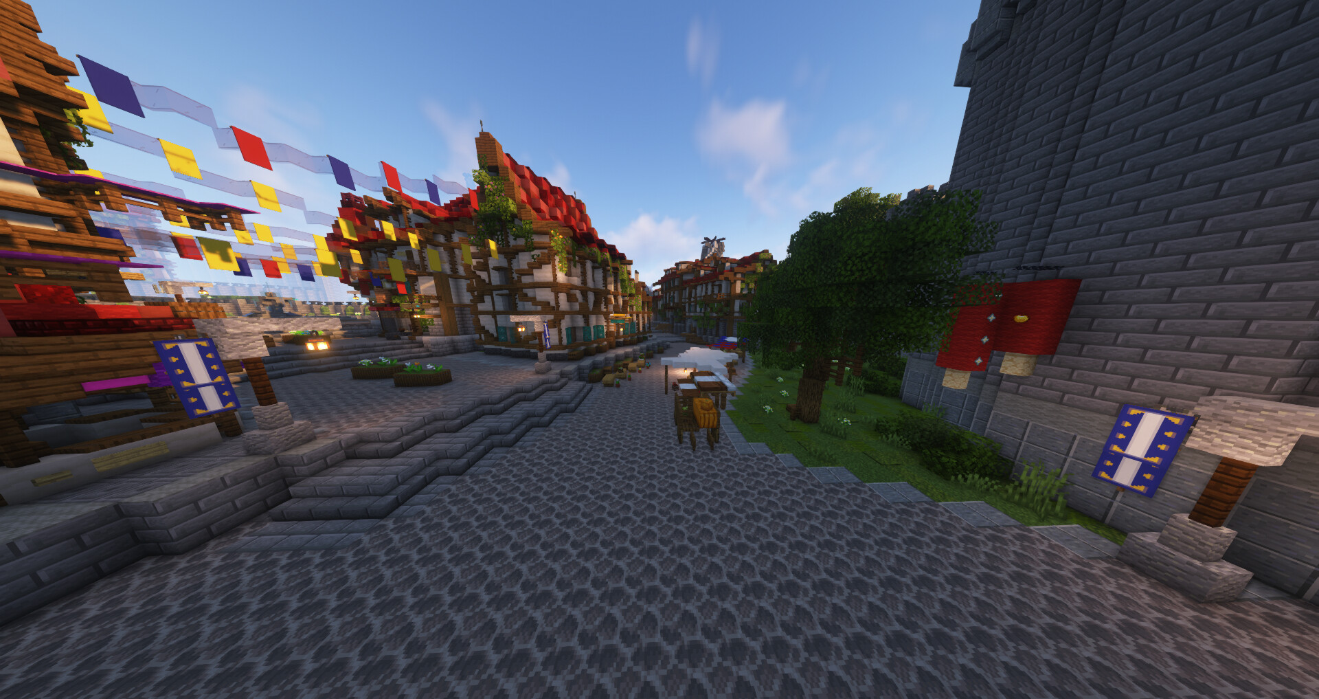 Mondstadt in Minecraft: Making-of l Progress pics Minecraft Map