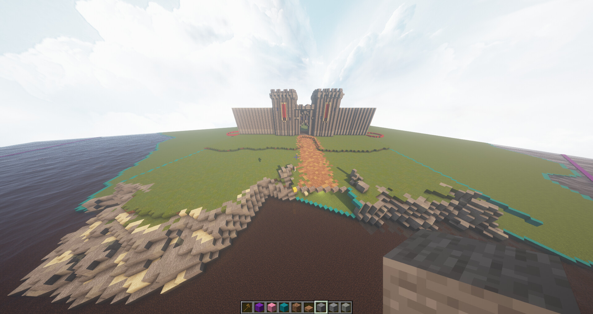 Mondstadt in Minecraft: Making-of l Progress pics Minecraft Map