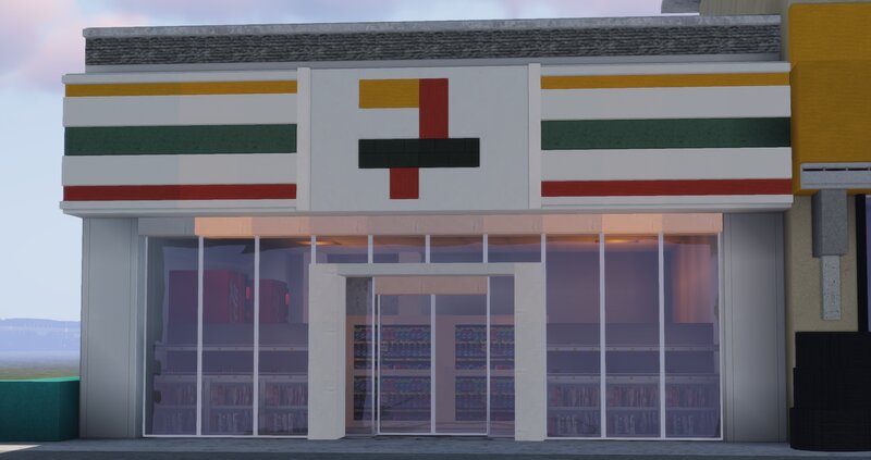 Realistic Japanese style 711 Minecraft Map