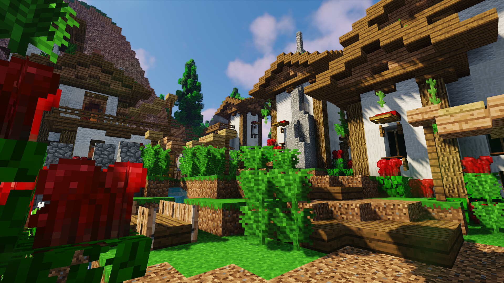 Lobby Build with an old city theme Minecraft Map