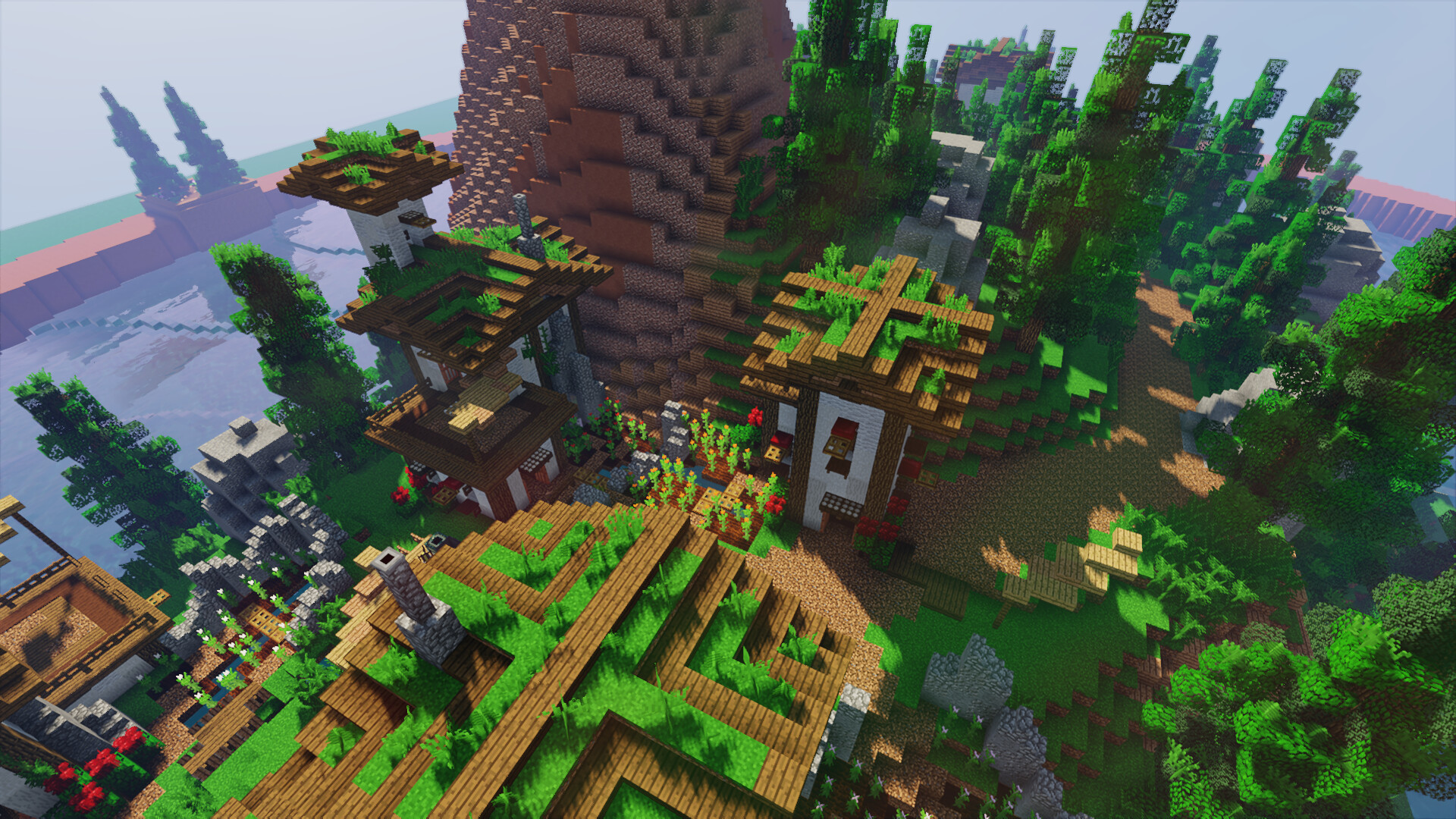 Lobby Build with an old city theme Minecraft Map