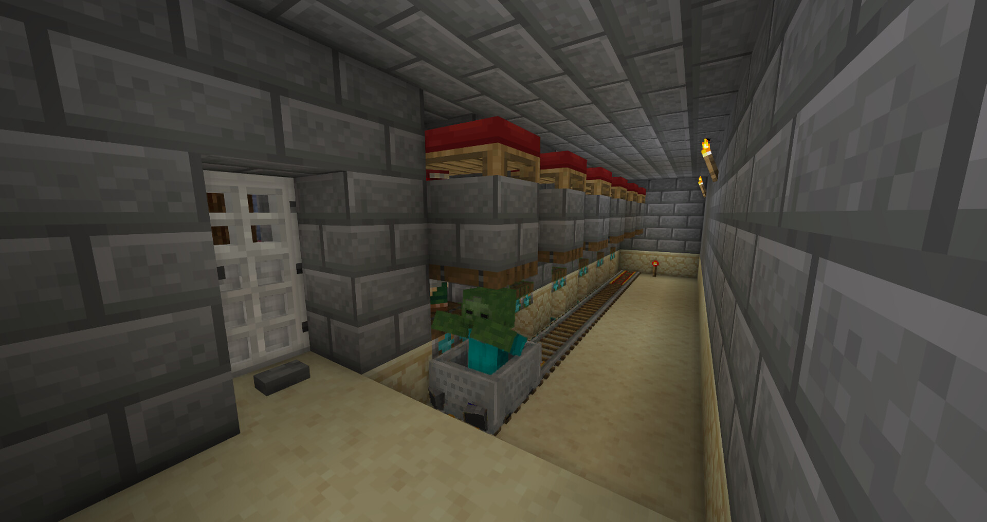 Tower Villager Trading Hall with Easy Zombie Price-Decrease Minecraft Map