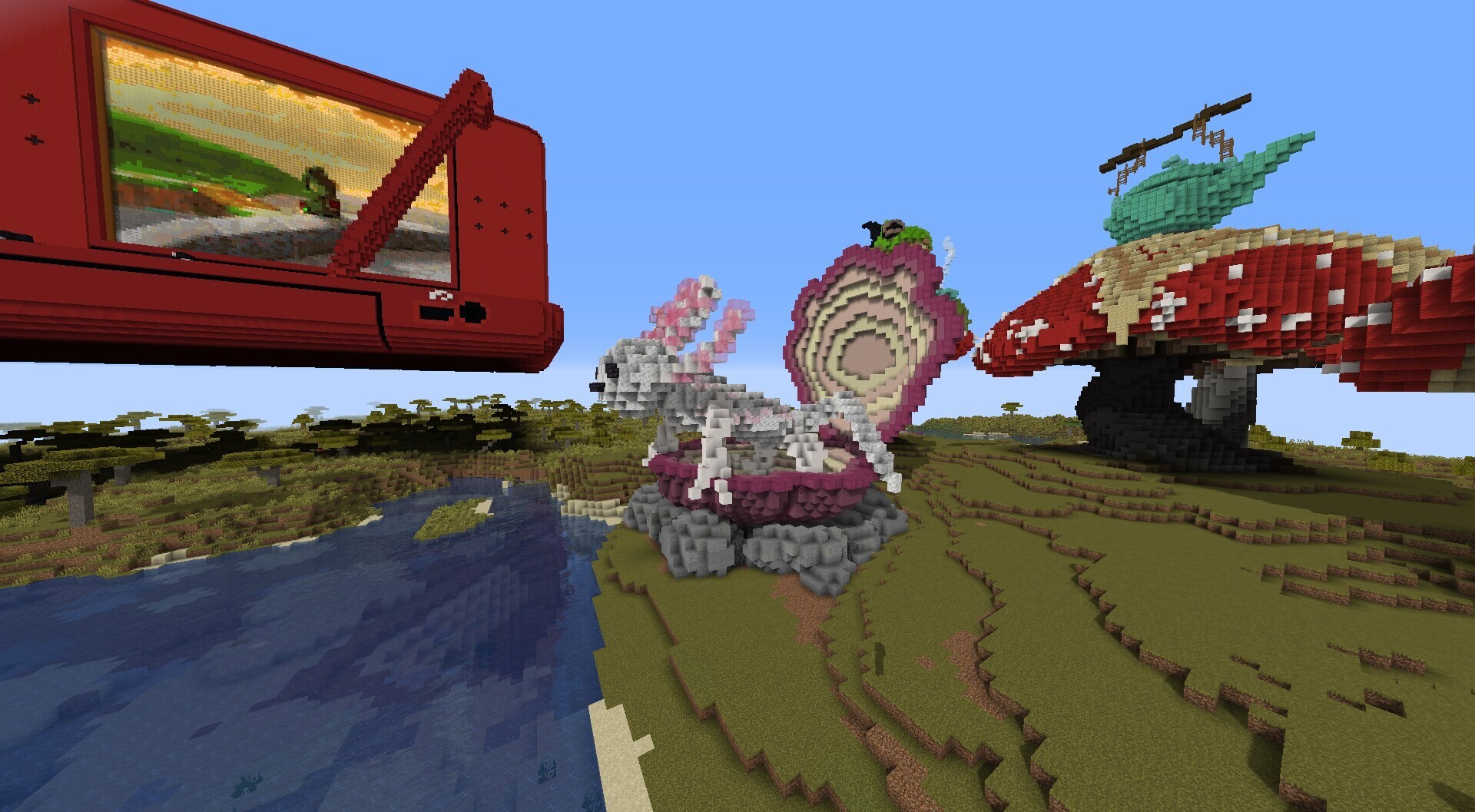 Skittles the Axolotyl | Building your comments #6 Minecraft Map