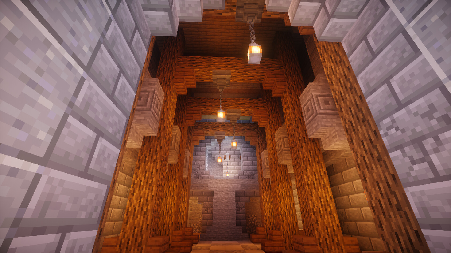 castillo y pueblo en la montaña 1.18 Minecraft Map