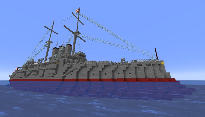 Izumo-class Armored Cruisers - Imperial Japanese Navy (November 1908) Minecraft Map