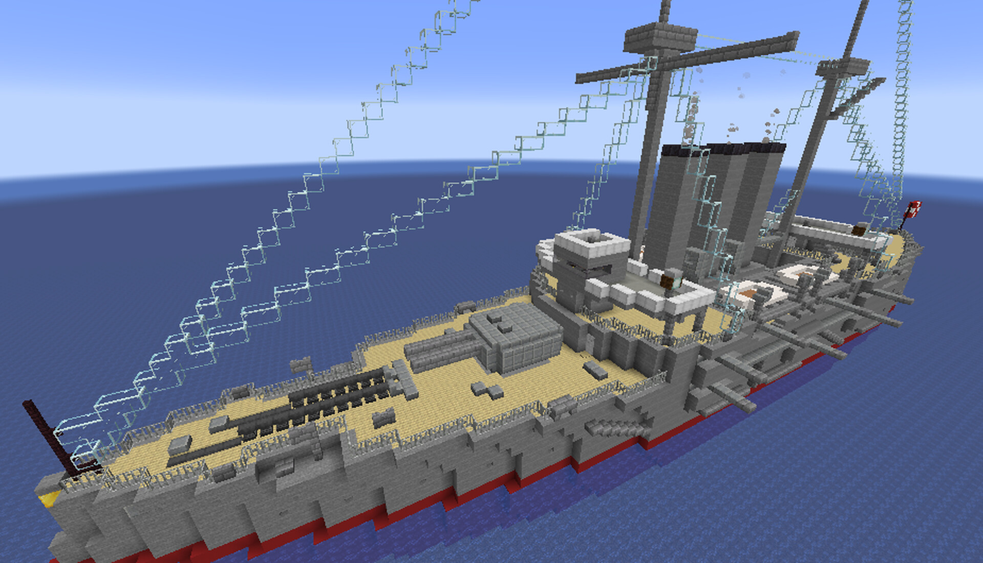 Izumo-class Armored Cruisers - Imperial Japanese Navy (November 1908) Minecraft Map