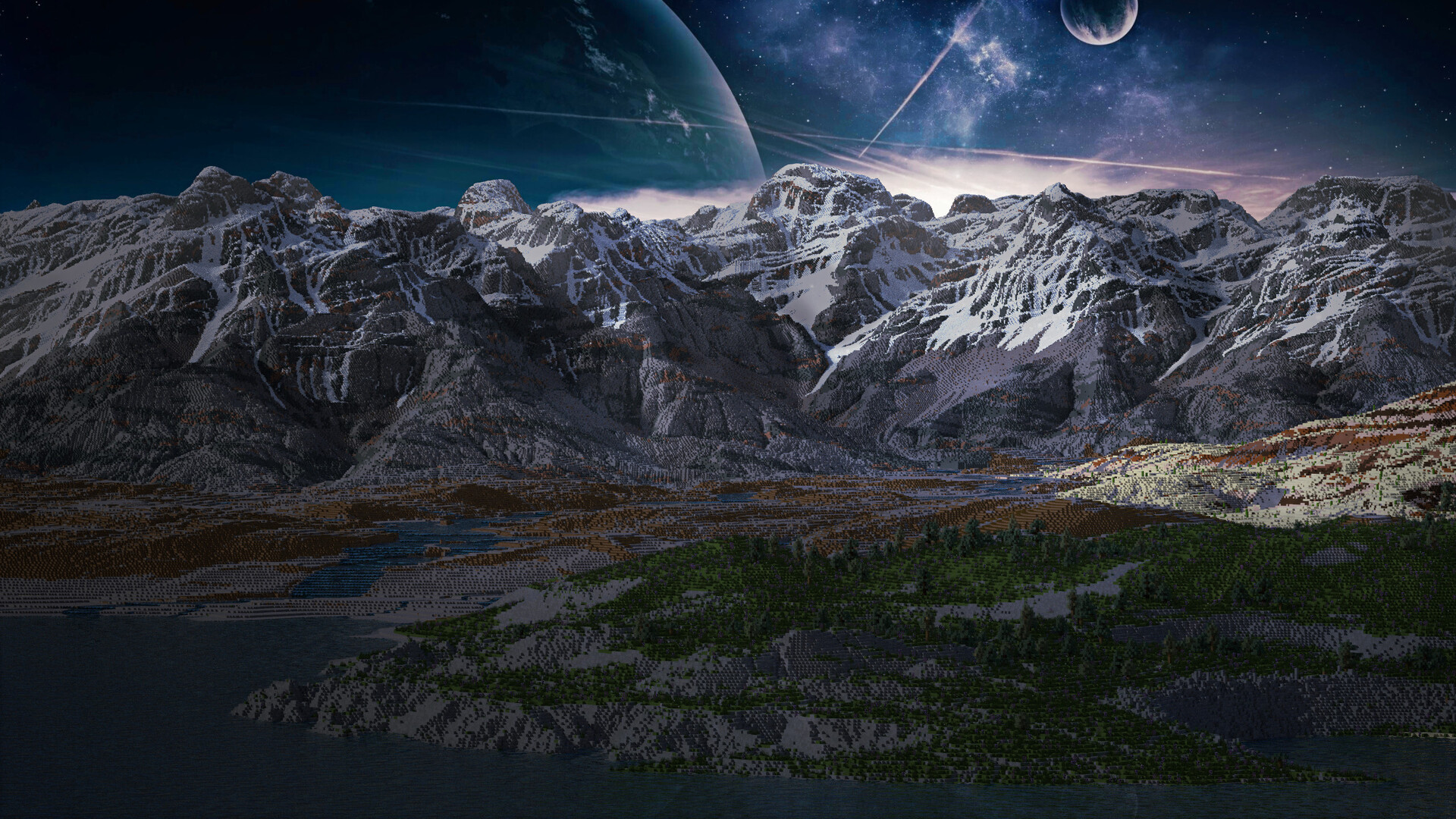 Terra Celestis - 5120 x 5120 Multibiome Minecraft Map