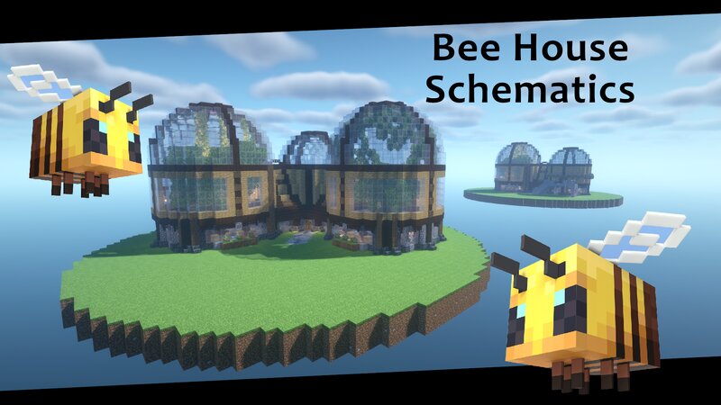 Bee House Schematics Minecraft Map