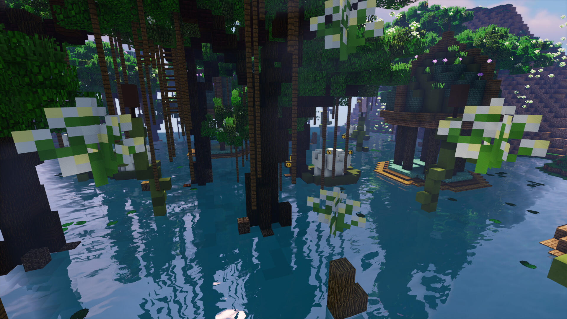 Lobby build. Swamp theme Minecraft Map