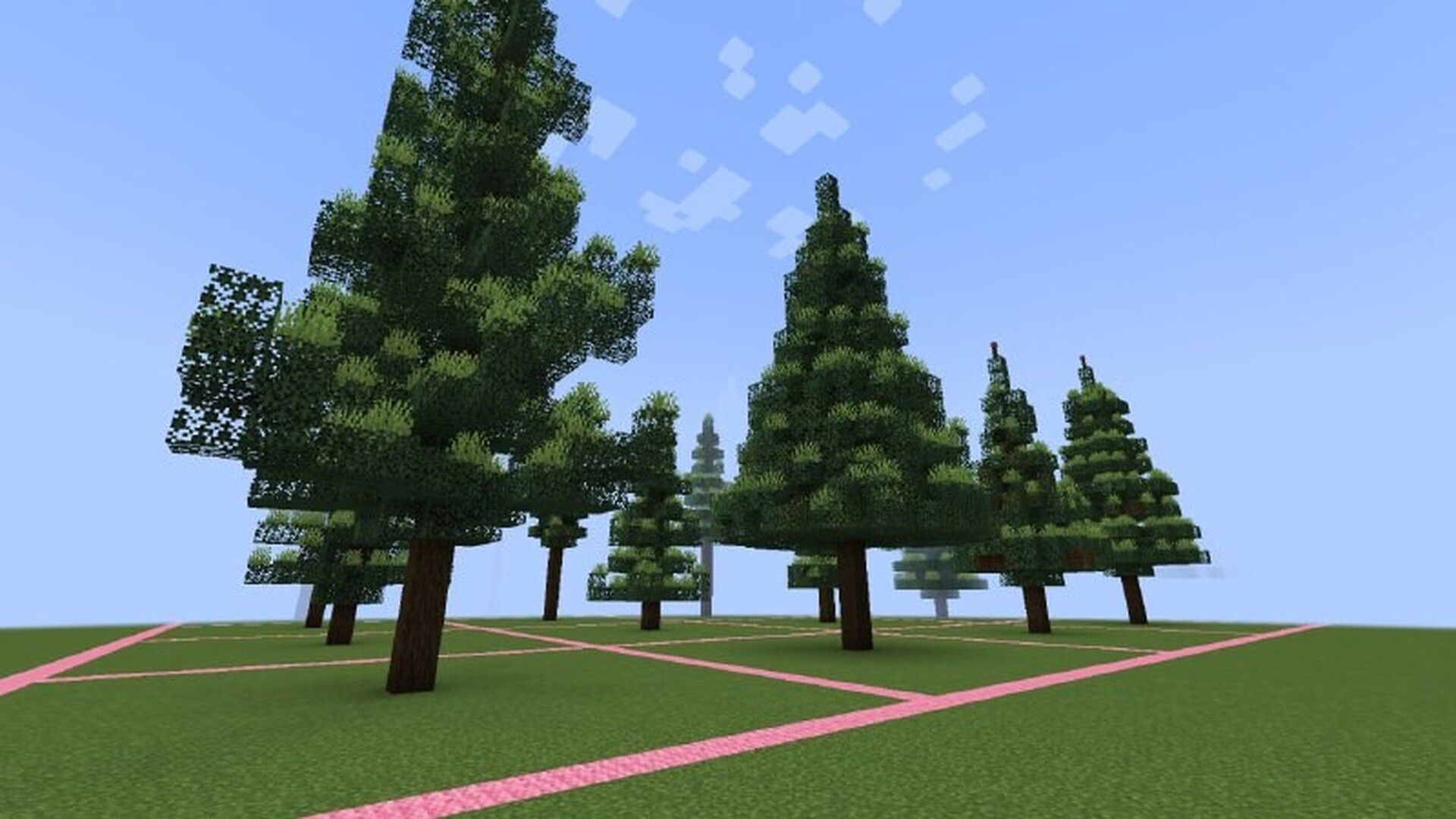 Custom Pines trees and rock Pack Minecraft Map
