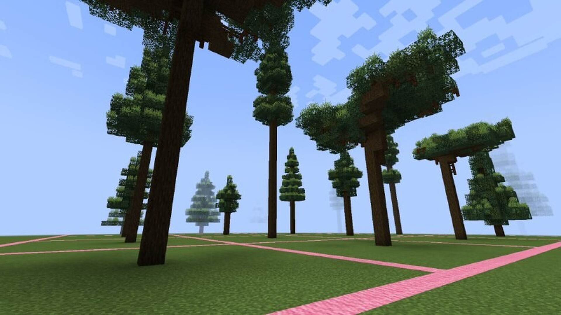 Custom Pines trees and rock Pack Minecraft Map