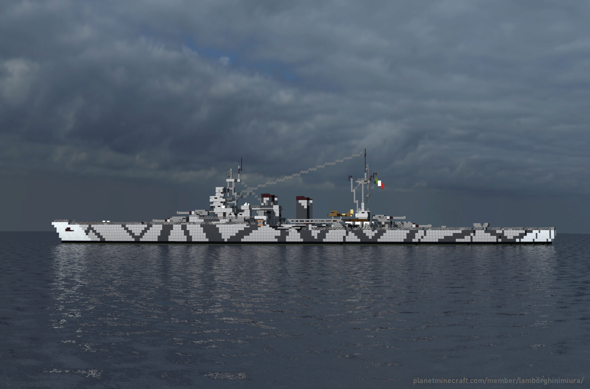 Light Cruiser RN Duca degli Abruzzi - 1942/44 Minecraft Map