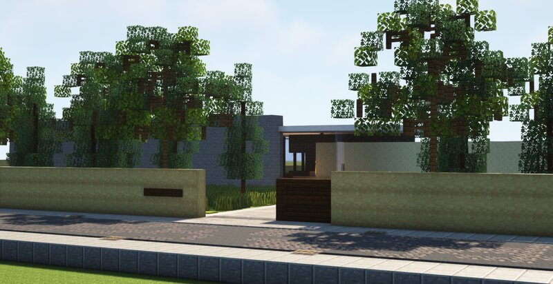 Single-Story Modern House (2) Minecraft Map