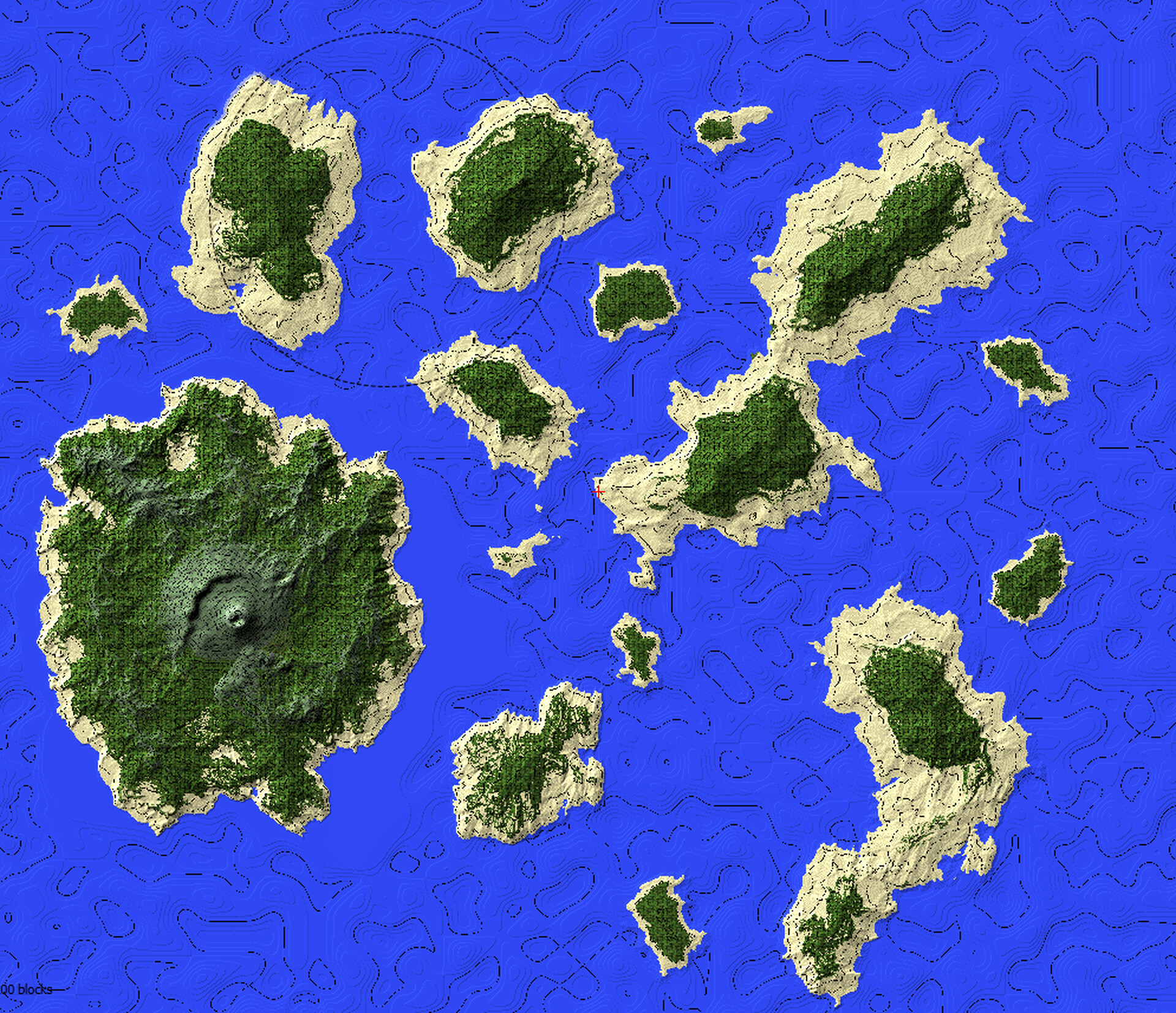 Tropical Volcanic Archipelago Minecraft Map