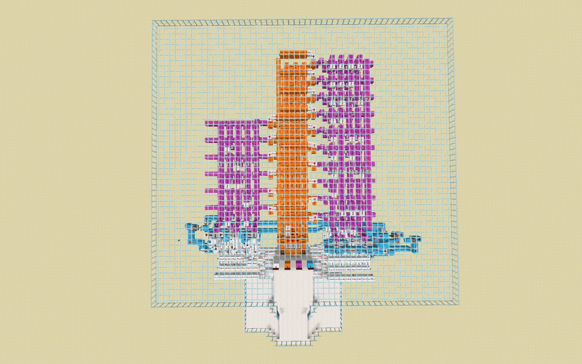 7 Segment LED Display Minecraft Map