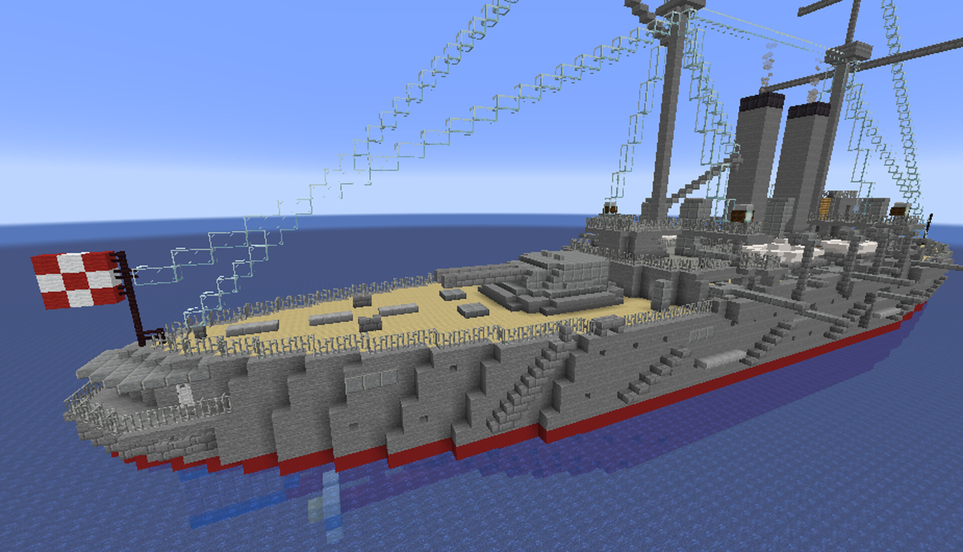Battleship Fuji: Imperial Japanese Navy (November 1908) Minecraft Map
