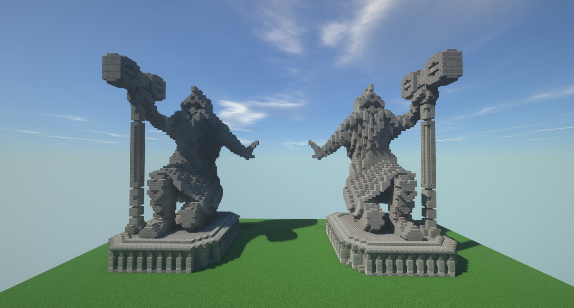 Dwarven Statue Khazad Dûm Vanilla Version Minecraft Map