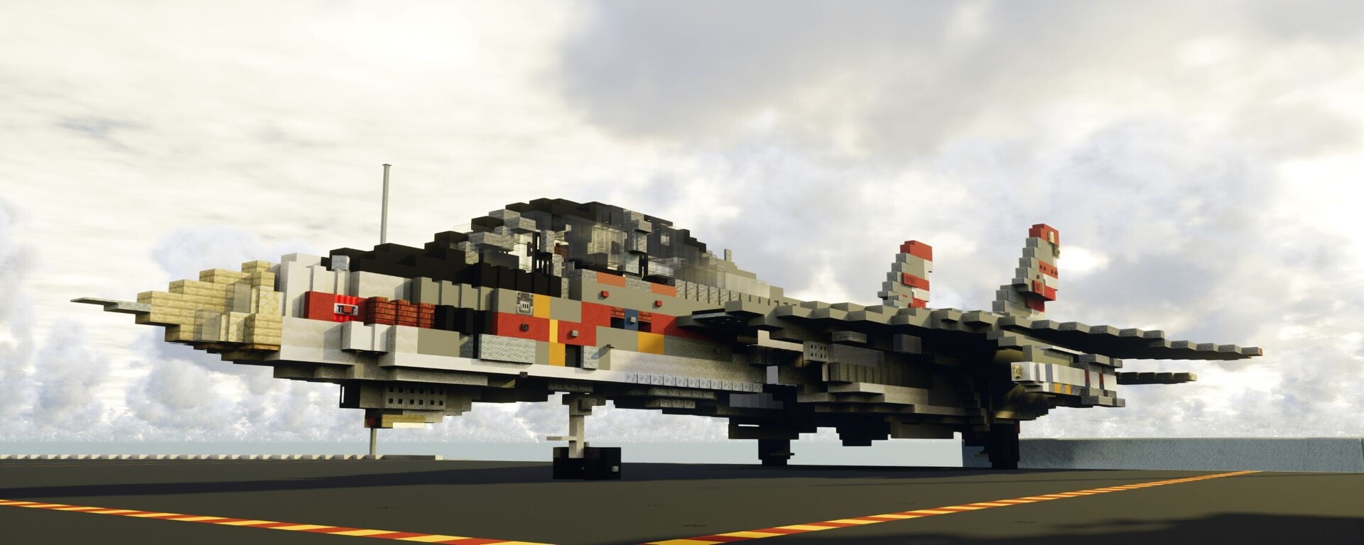 F-14A Tomcat (4:1 scale) Minecraft Map