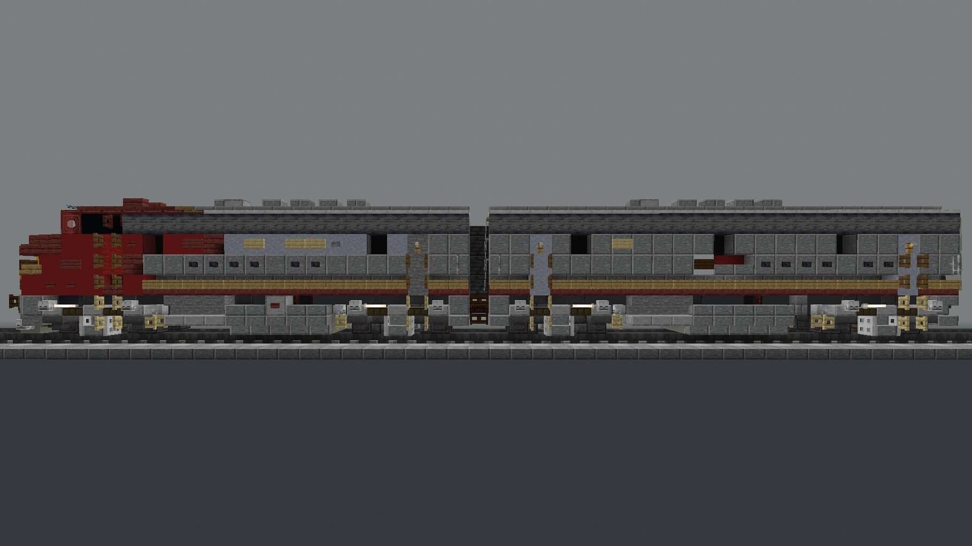 Minecraft Santa Fe EMD F7 Unit Diesel Locomotive Minecraft Map