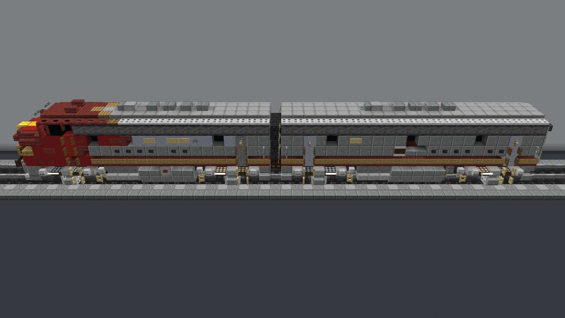 Minecraft Santa Fe EMD F7 Unit Diesel Locomotive Minecraft Map