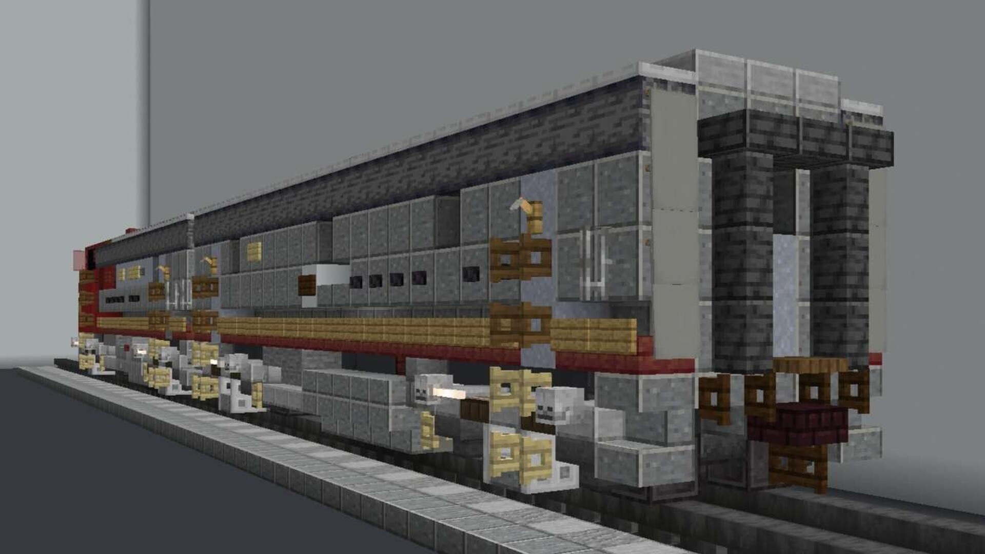 Minecraft Santa Fe EMD F7 Unit Diesel Locomotive Minecraft Map