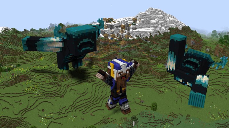 Warden Mob Statues Minecraft Map